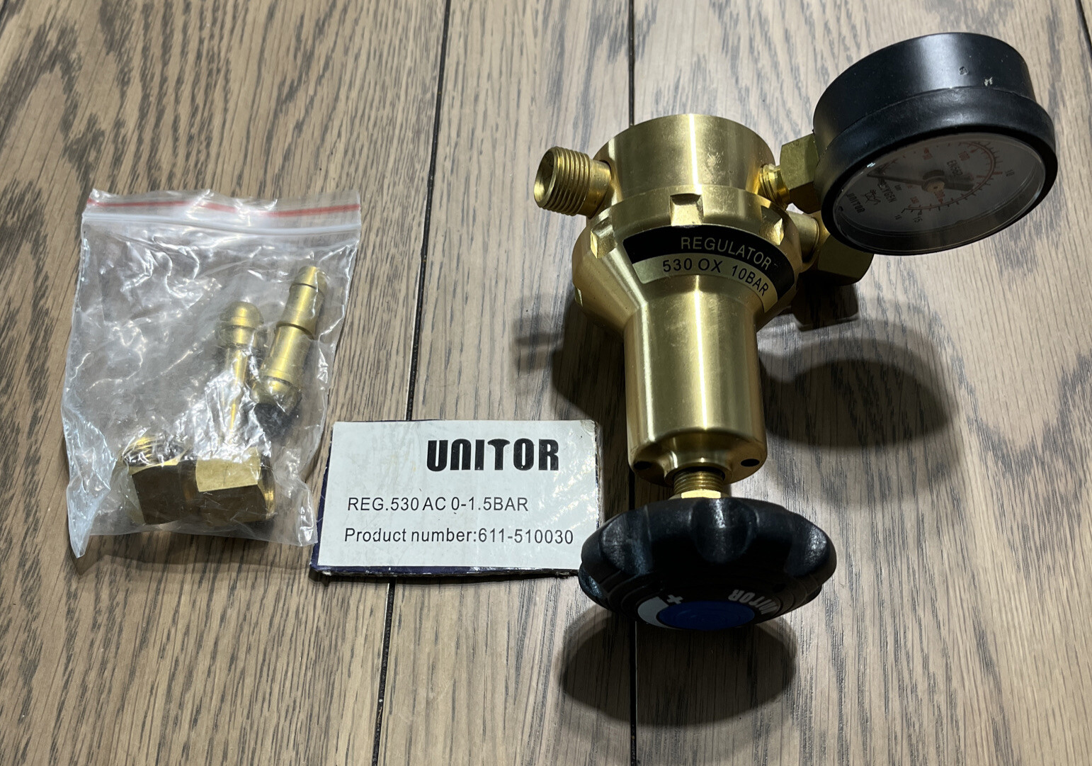 Unitor 530 OX 10 Bar Pressure Regulator Manometer 510031 Oxygen NEW | eBay