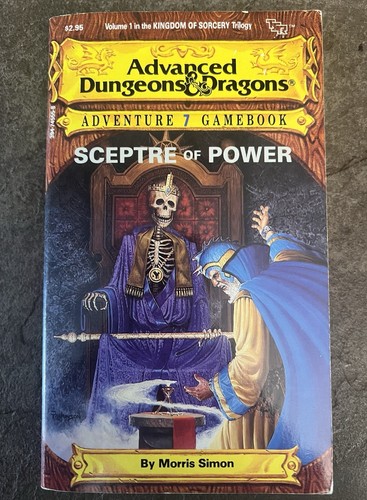 Advanced Dungeons & Dragons Adventure Gamebook 7 Sceptre Of Power 1986 Unused | eBay
