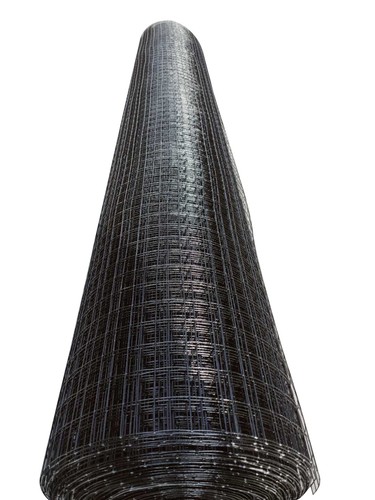 5 - 30m Welded wire mesh black 25x25 15x15 50x50 6x6 100x100 holes ...