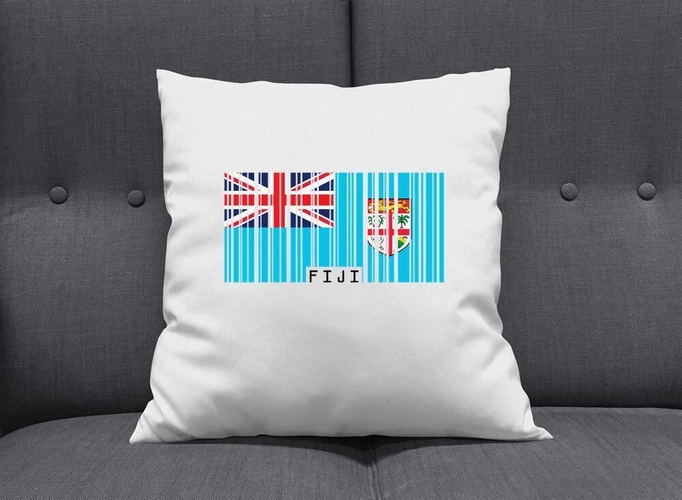 Fiji Barcode Style Flag - Cushion - Fijian Republic Flags Love Suva City | eBay