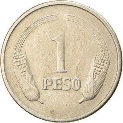 Colombia 1 Peso | Simon Bolivar | Corn cobs Coin 1974 - 1981 | eBay