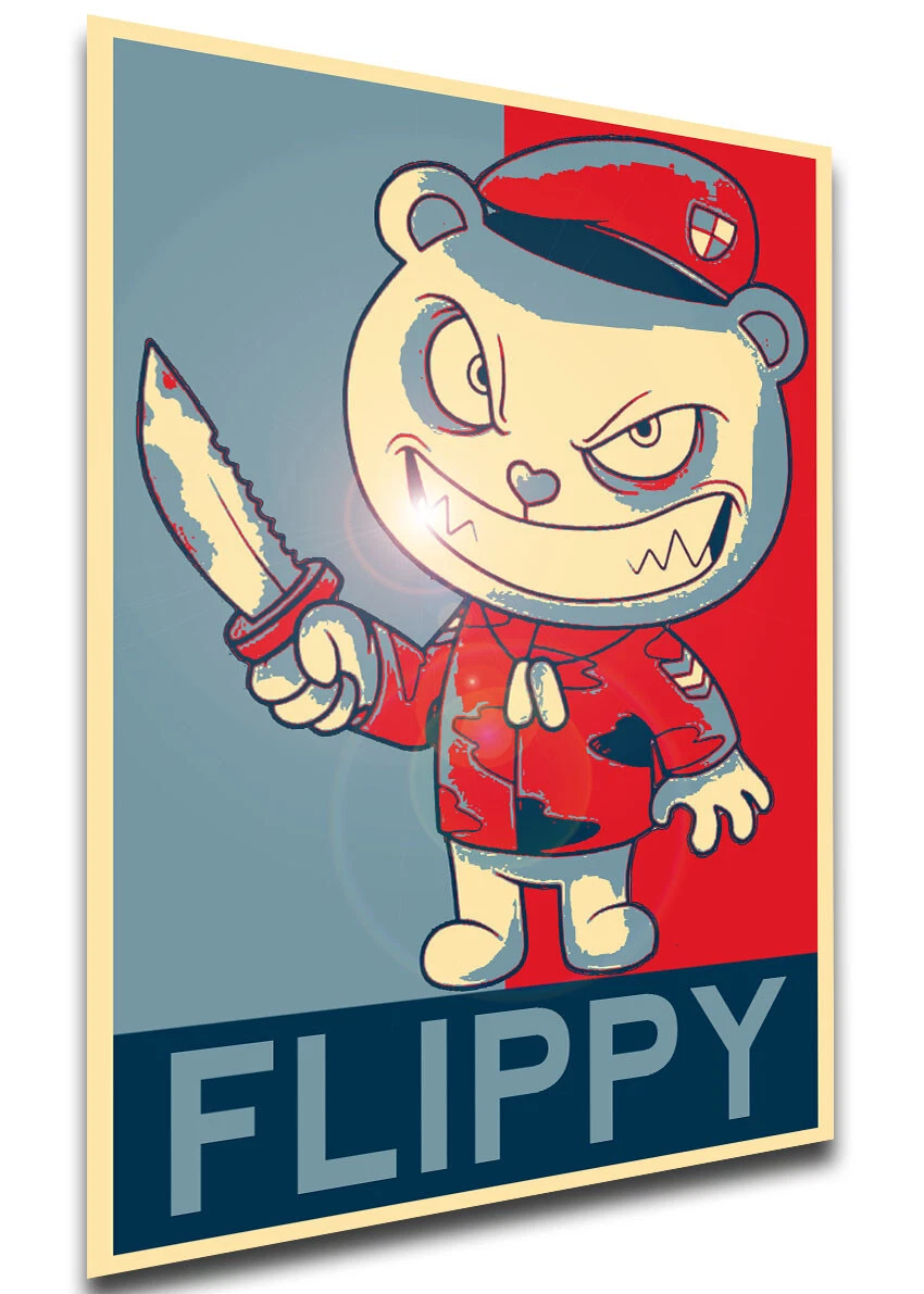 Poster LL0446 Propaganda Happy Tree Friends Pop Cub