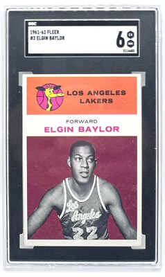 1961 Fleer #3 Elgin Baylor Rookie Card SGC 6 EX-NM | eBay