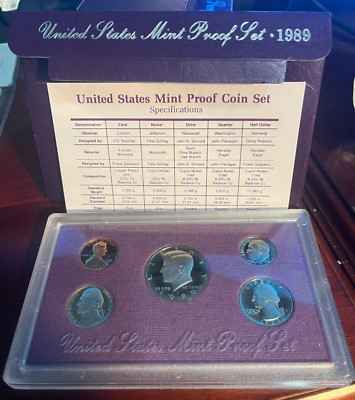 1989 US Proof Set U.S. Mint Original Government Packaging | eBay
