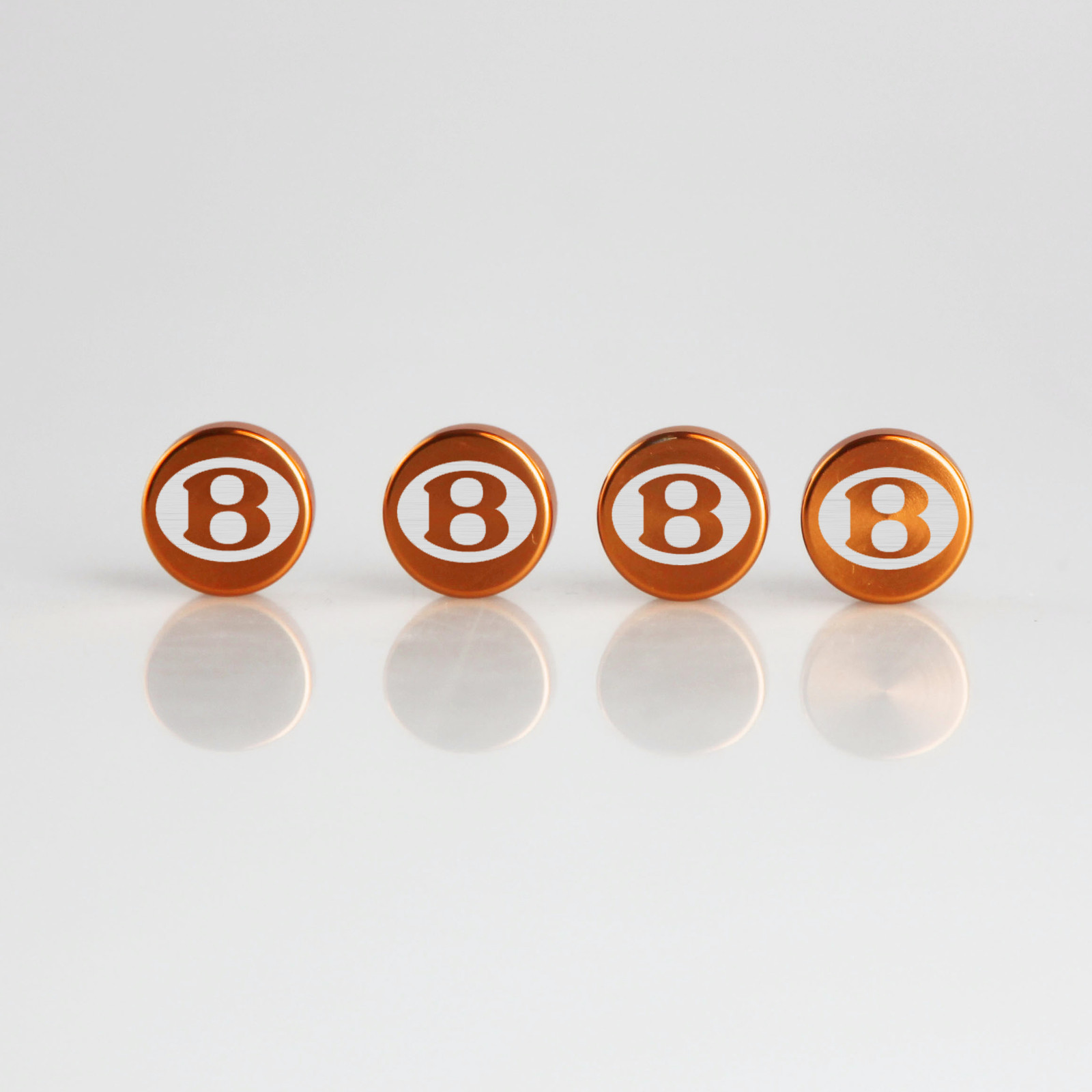 Laser Etched 4 Rose Gold Aluminum Bentley License Plate Frame Fastener ...