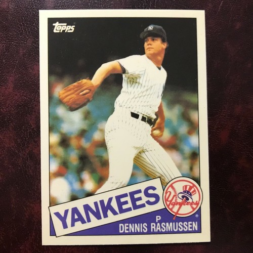 1985 Topps TIFFANY Set DENNIS RASMUSSEN #691 YANKEES * MINT * HIGH ...