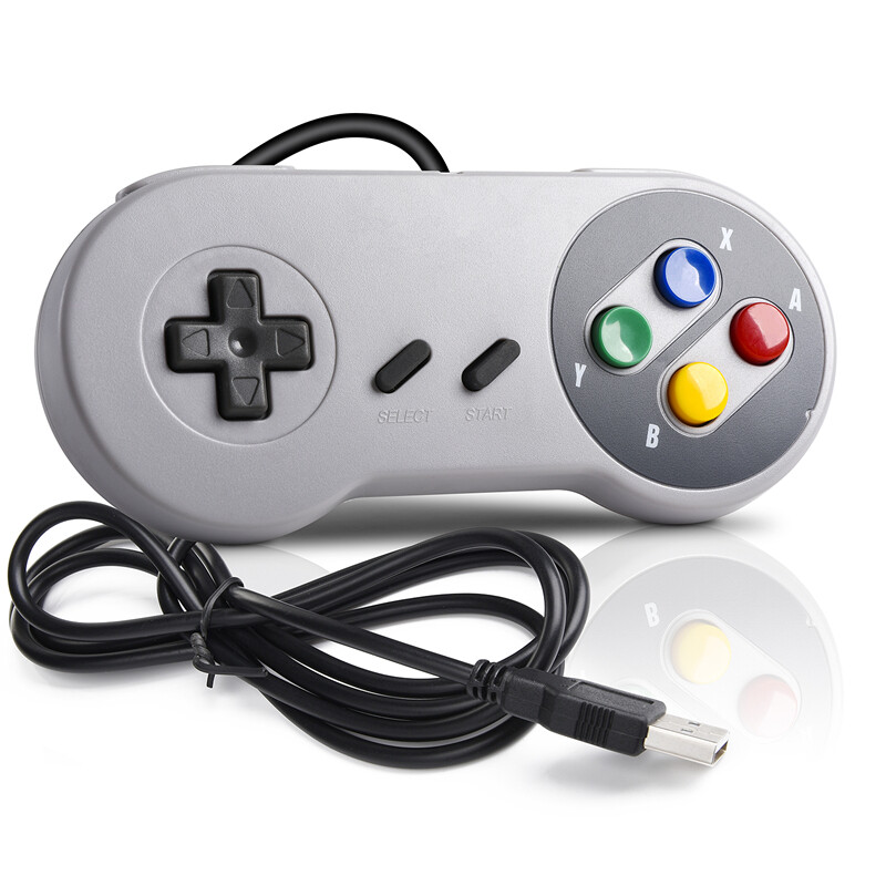 1/2 Pack SNES NES USB Super SNES USB Controller Gamepad For PC Mac ...