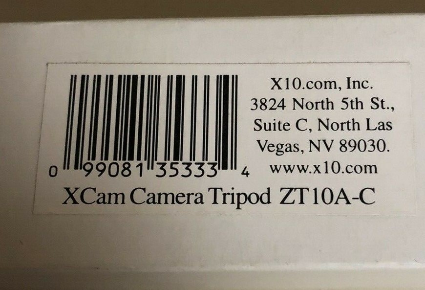 X10 XCAM CAMERA TRIPOD NIB ZT10A-C Fits security and digital cameras | eBay