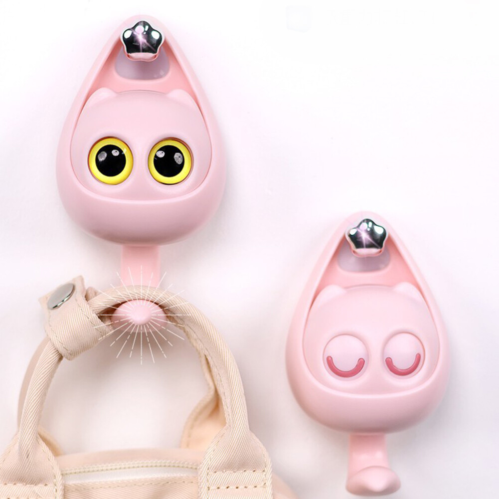 3Pcs Cute Hooks Creative Cat Hooks Door Hooks (Black+White+Pink) | eBay