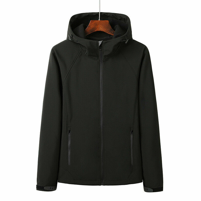 Mens Windbreak Coat Soft Shell Jacket Waterproof Top Warm Outwear ...
