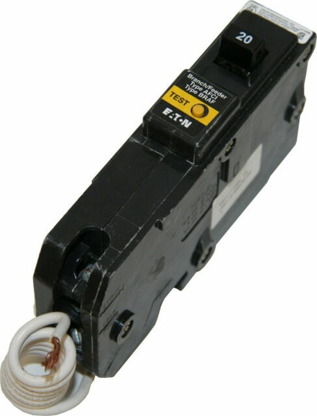 Eaton 20 Amp Single Pole Arc Fault Fireguard Circuit Breaker (BR120AF ...