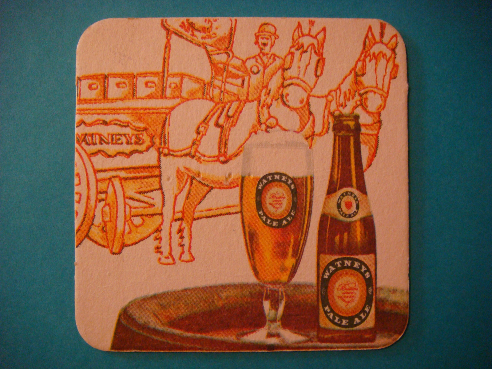Beer Coaster ~ Watneys Pale Ale ** CLOSED London, ENGLAND Brewery ...