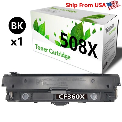 1-Pack (Black) 508X CF360X Toner Cartridge for M552dn M553dn Printer | eBay