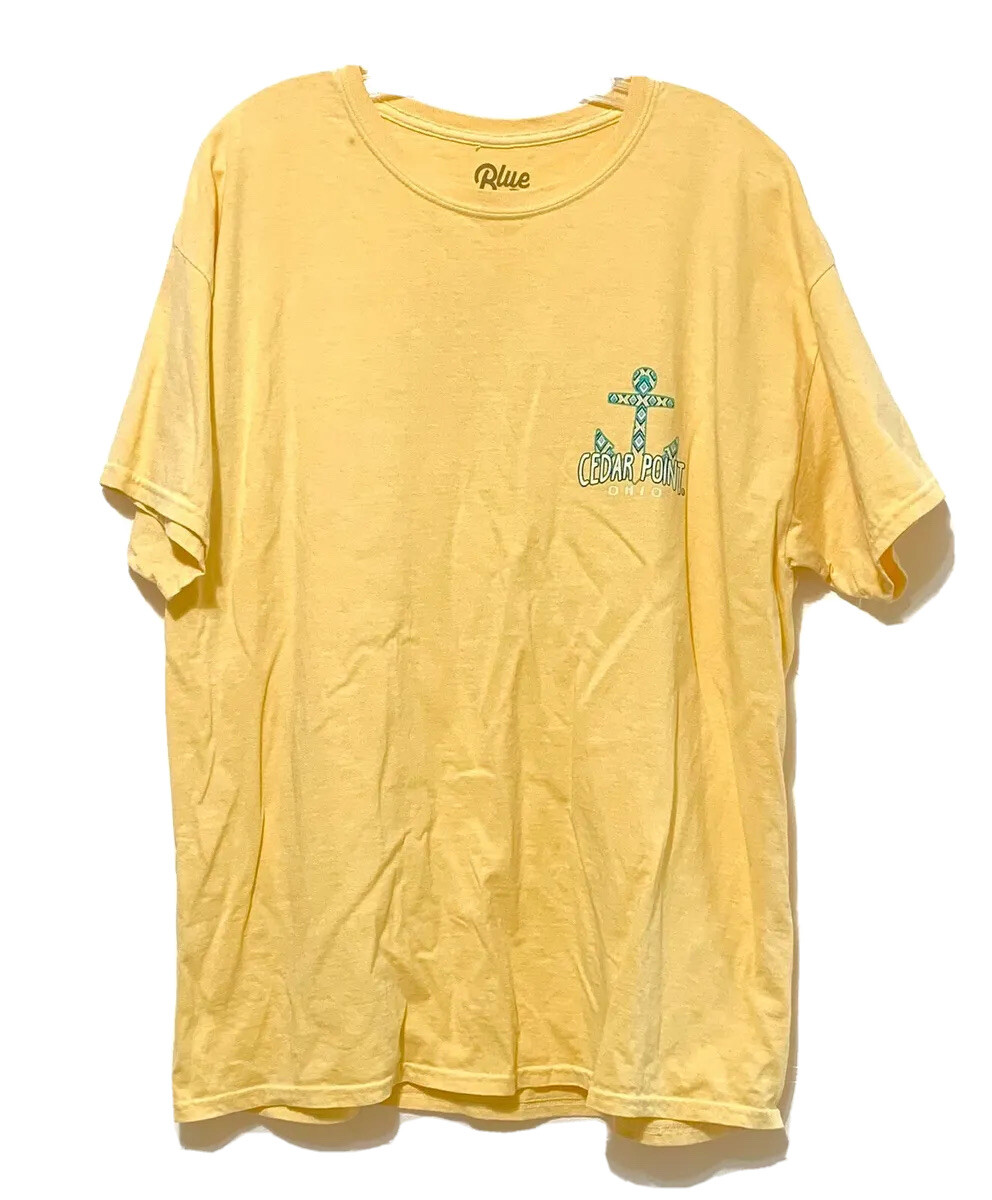 Women's Cedar Point Ohio Anchor Logo Yellow Crewneck … - Gem