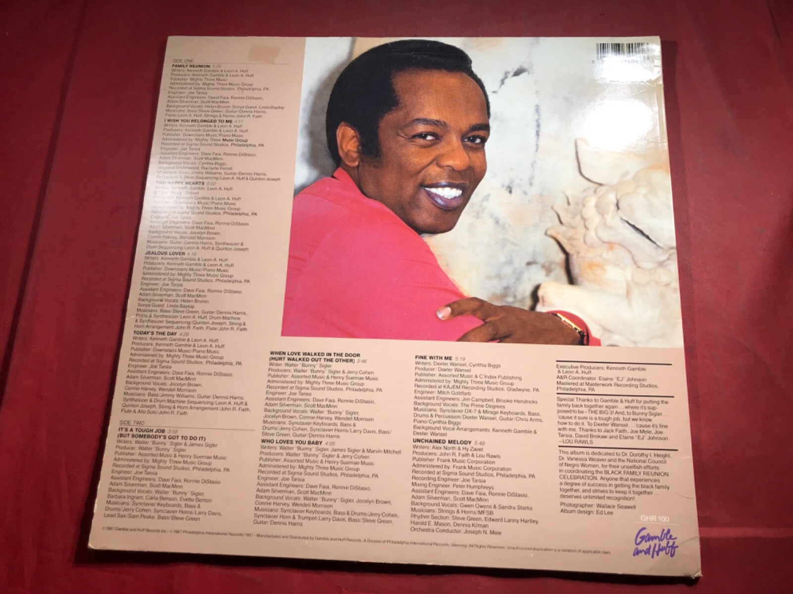 D4-78 LOU RAWLS Family Reunion ... 1987 ... GHR-100 | eBay