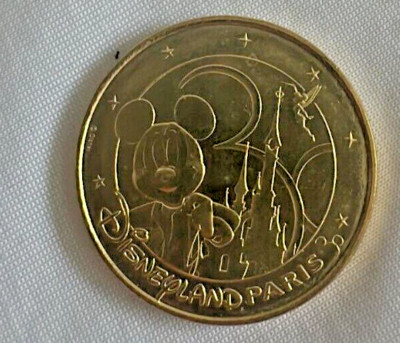 *Disney Medallion Coin Disneyland Paris 30th Anniversary Mickey, Castle ...