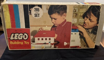 Vintage 1966 LEGO Building Toy #285 Original Box & Building Pieces 125 ...