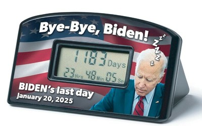 President Biden Countdown Timer Desktop Clock Gag Joke Gift Go Brandon ...
