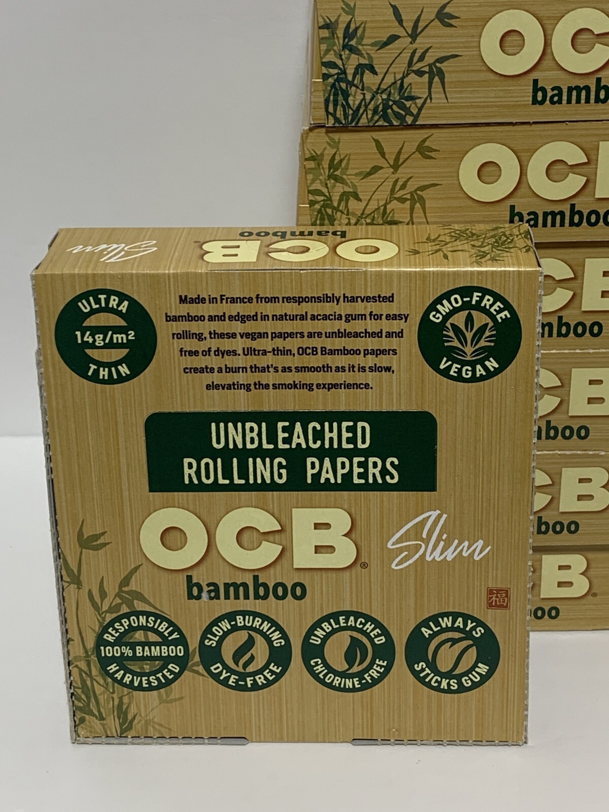 OCB+Bamboo+Rolling+Papers+King+Slim+100mm+Ultra+Thin+-+24+Units+-+50 ...