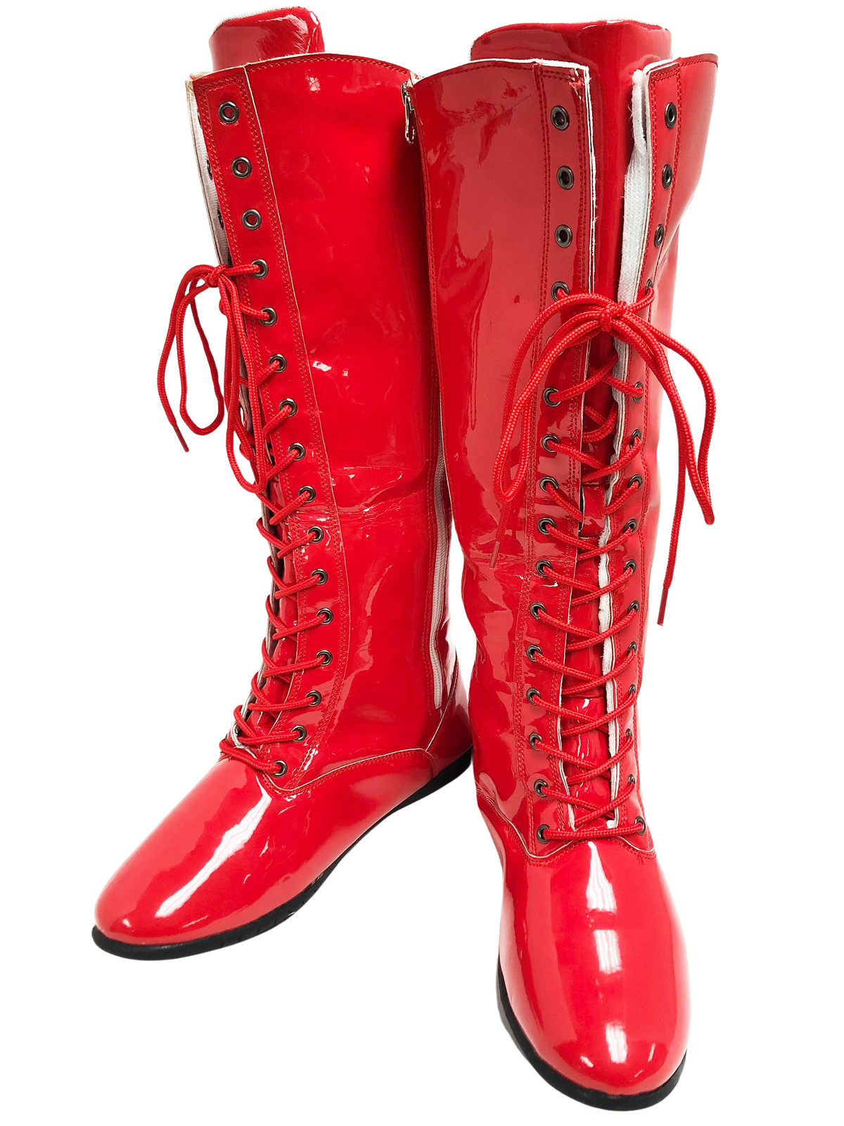 Red Adult Pro Wrestling Boots WWF WWE Hogan Costume Hulk Super Hero ...