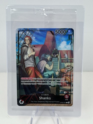 One Piece SHANKS OP09-001 - PSA Promo Card- LP-Light Play Condition ...