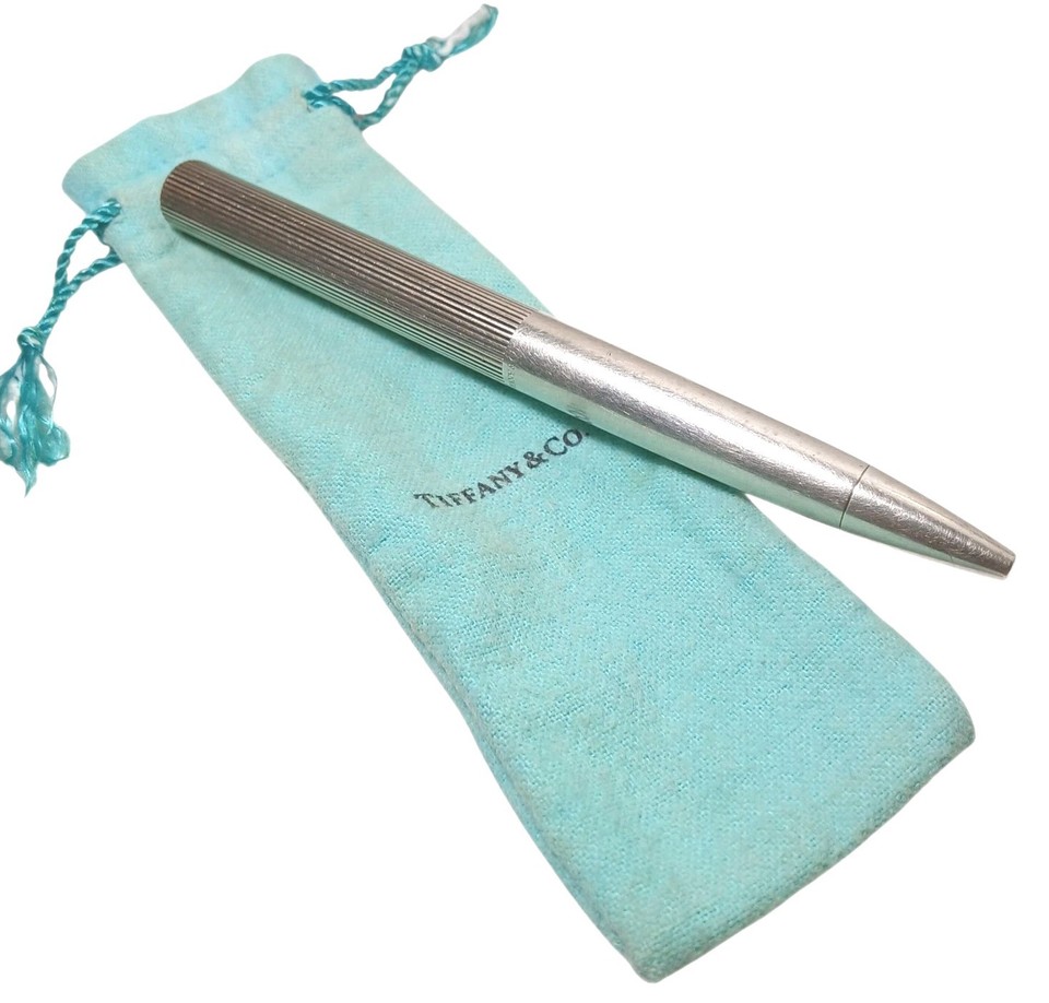 Tiffany & Co. Coin Edge Ballpoint Pen Sterling Silver 925 Germany (See ...