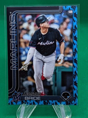 Jonah Bride Miami Marlins 2025 Topps Series 2 Team Logo SP #585 | eBay
