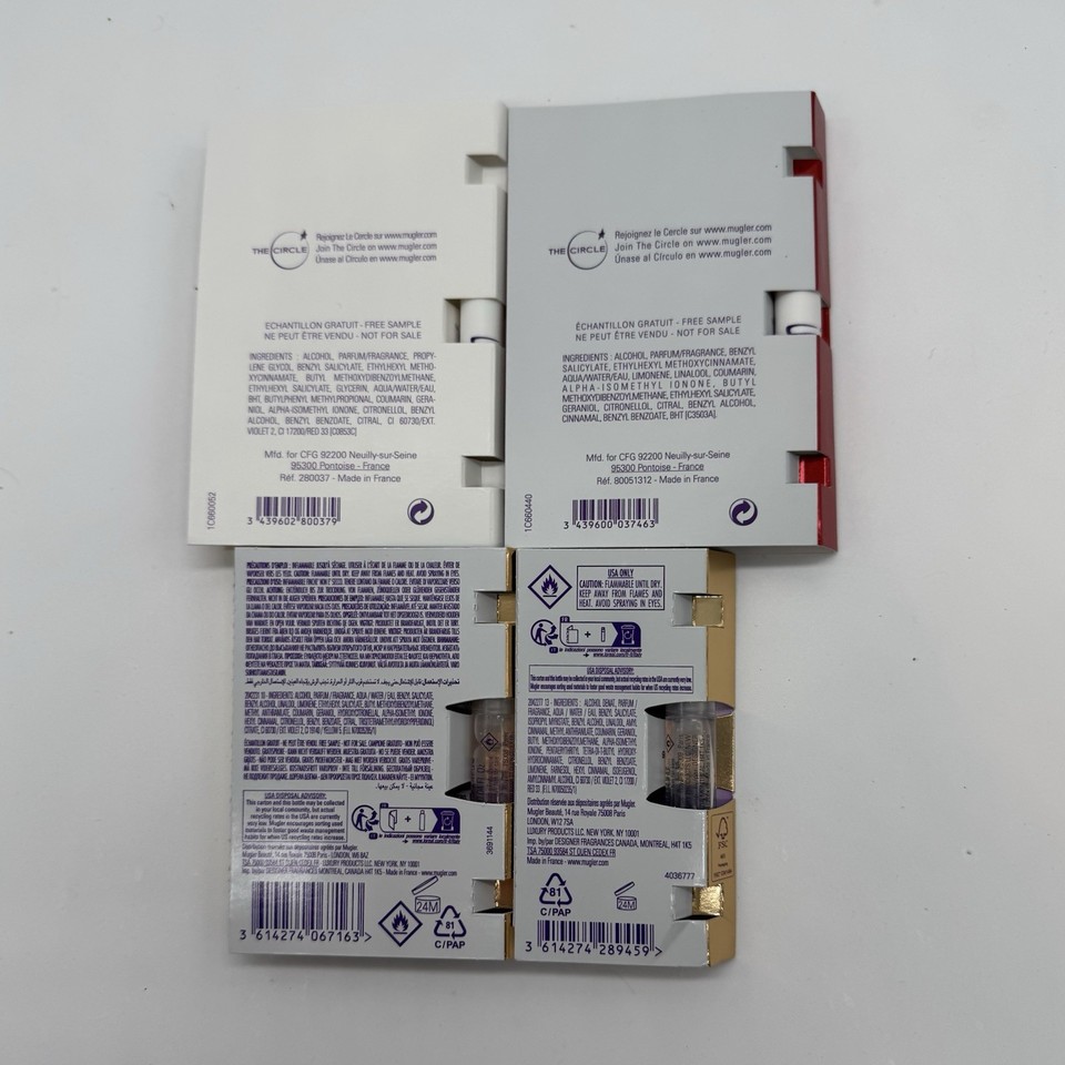 Alien MUGLER 4Pc Perfume Sample Set( See Description) | eBay