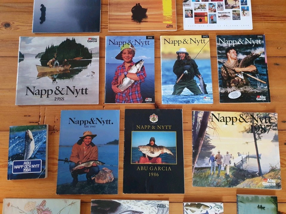 ABU - 28 Kataloge - Petri Heil - Napp och Nytt - Angelsport - 1973 bis ...