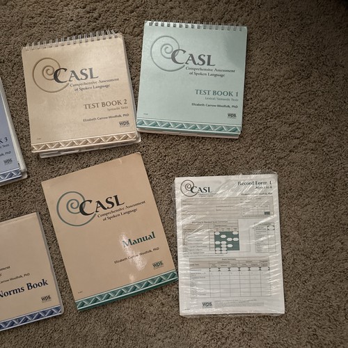 Casl Comprehensive Assessment of Spoken Language Test Books 1-3 ...