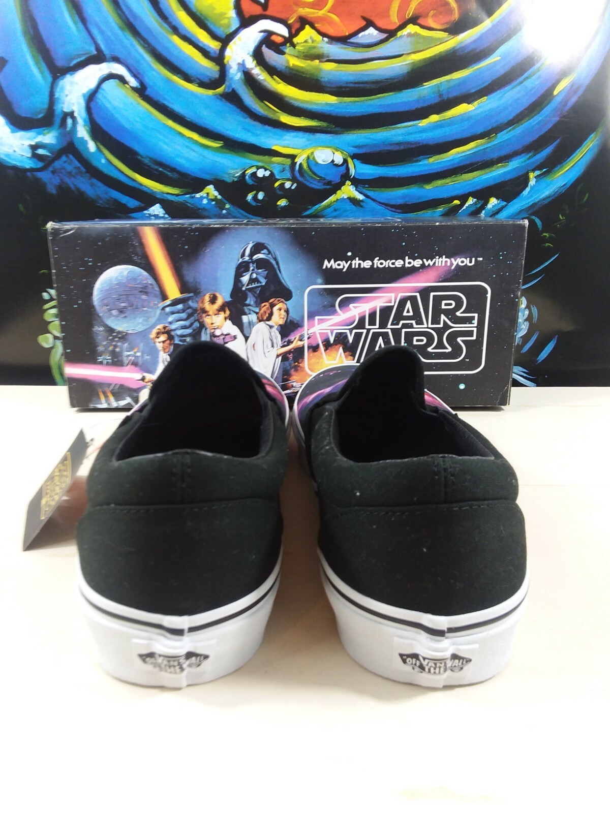 Vans Classic Slip-on X Star Wars "Light Saber Fight Black" ships FAST ...