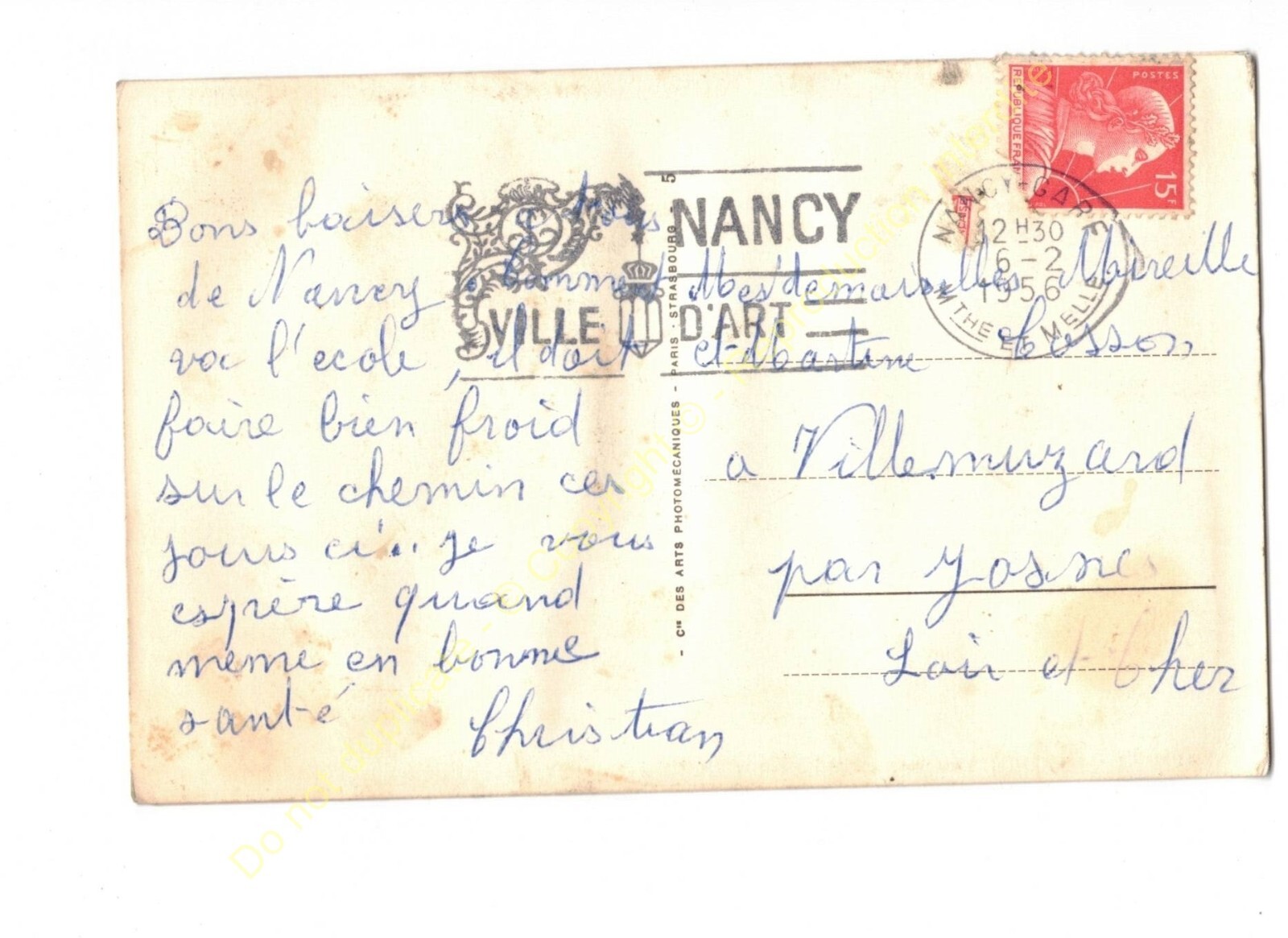 Card With Operating 54000 Nancy To Goodbye IN Soon I Going To ca1956 | eBay