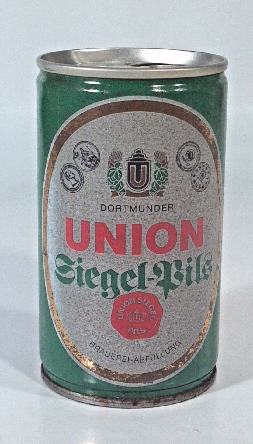 Vintage Dortmunder Union Siegel Pils Beer 11oz Can Steel West Germany ...