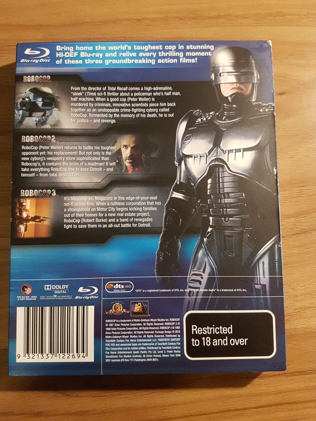 Robocop / Robocop 2 / Robocop 3 (Box Set, Blu-ray, 2010) LN | eBay