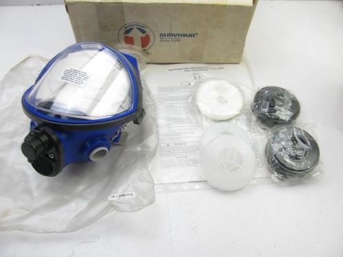 Survivair 4261-10 Series 4000 Blue Fullface Respirator, Organic Vapor ...