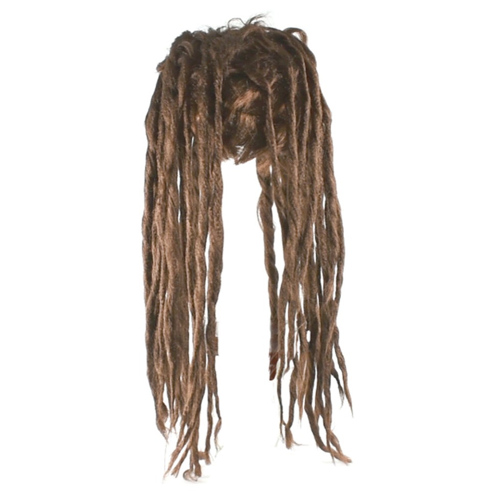 Adult Caveman Twisted Jamaican Dreadlock Brown Prehistoric Halloween ...