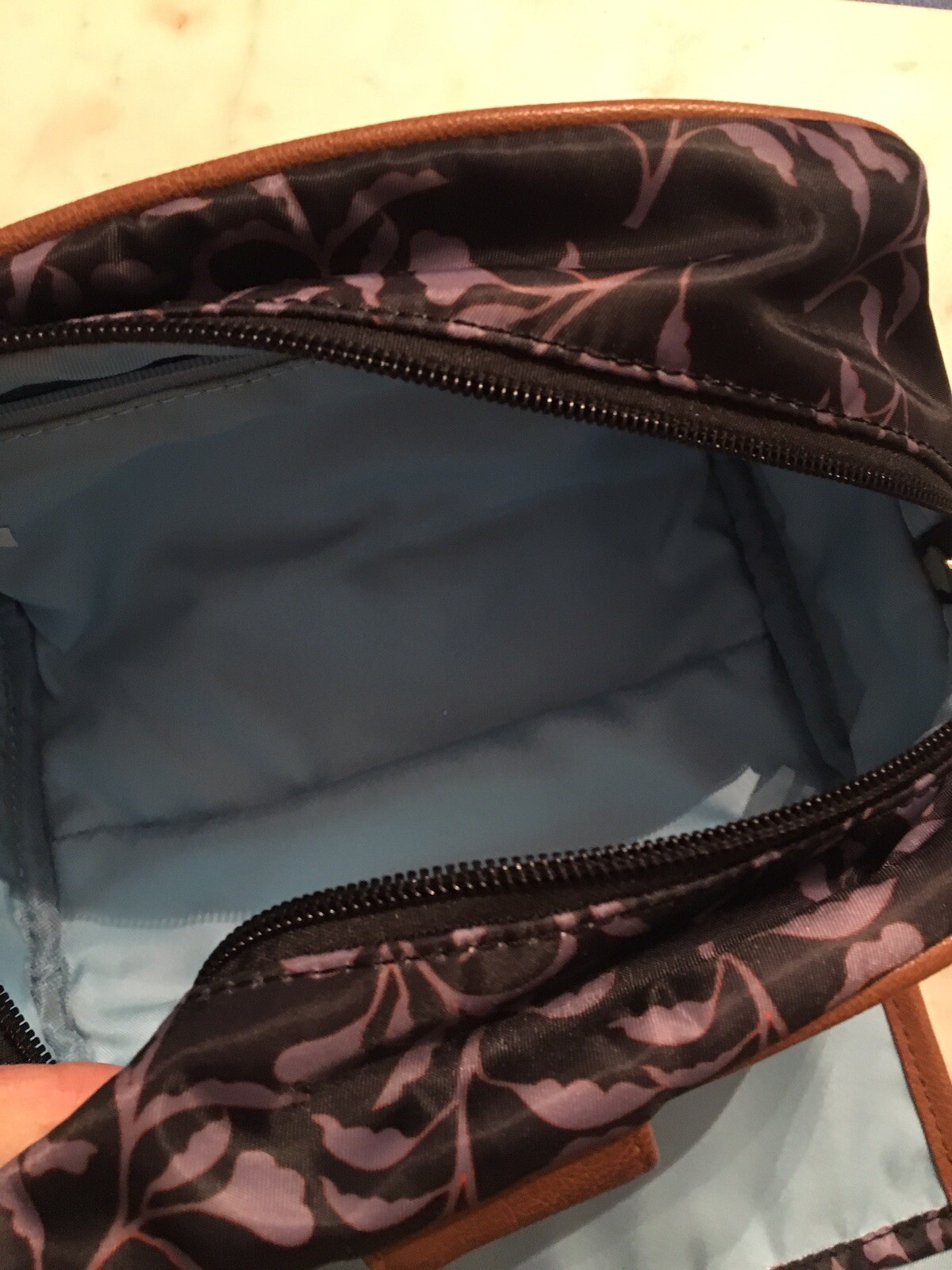 Cynthia Rowley Travel Bag Set New Canvas Leather | eBay