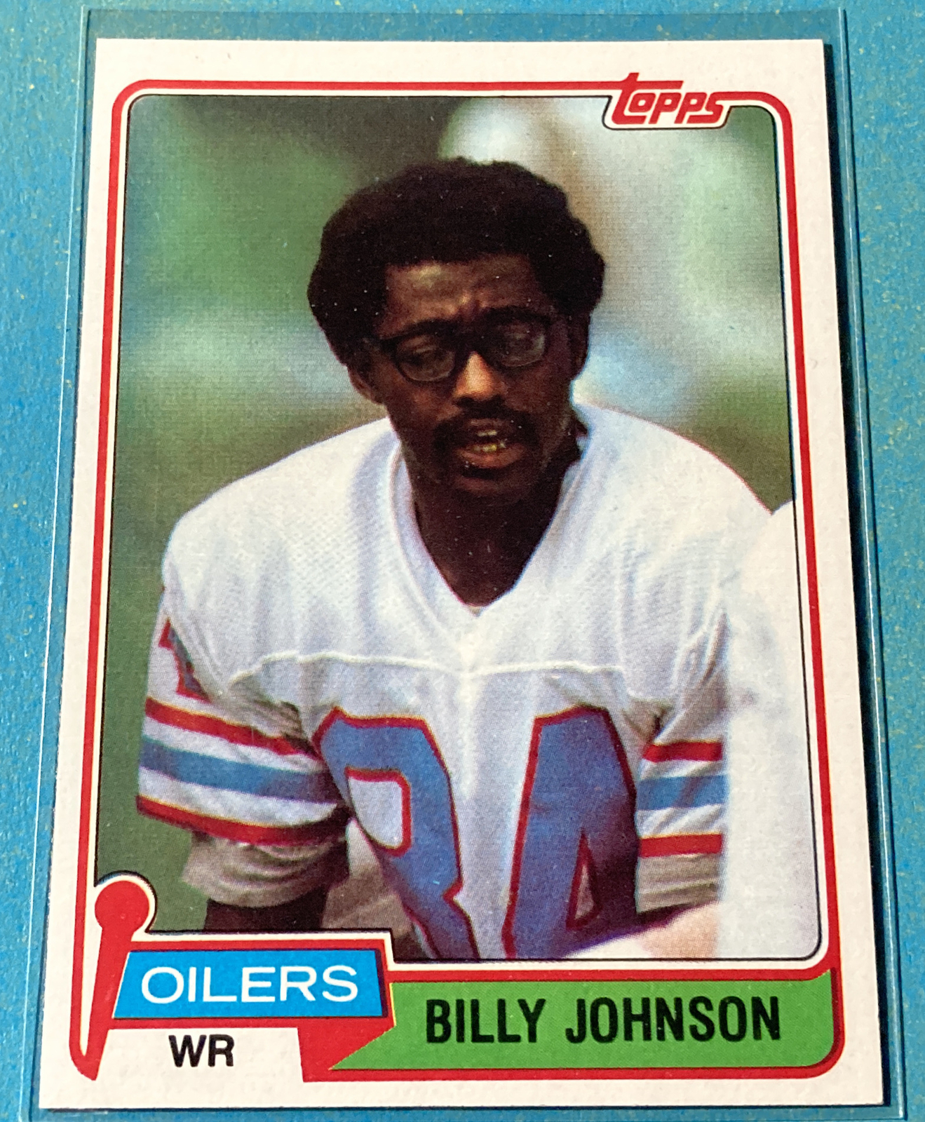 1981 Topps 🏈 BILLY 'White Shoes' JOHNSON #518 Houston Oilers | eBay