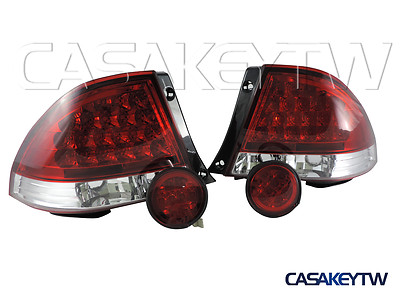 1998-2005 Lexus IS200 IS300 LED Red Clear Tail Lights+Rear Trunk Led ...