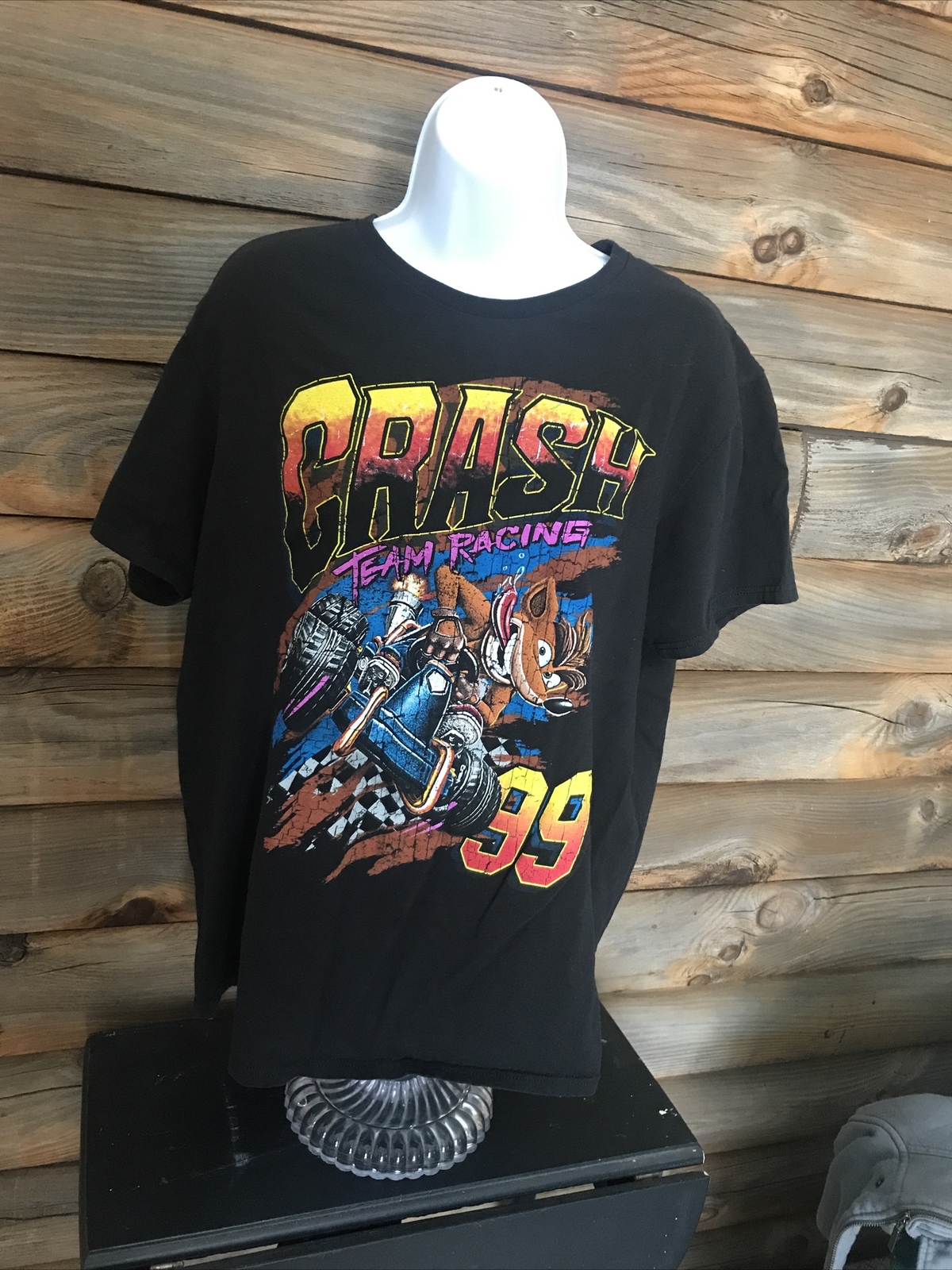 Crash Bandicoot Crash Team 99 Racing Graphic T-Shirt … - Gem