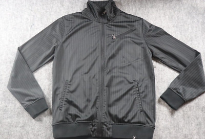 Marc Ecko Jacket Mens Black Small Stripe Cut Sewer 72nd Division Full ...