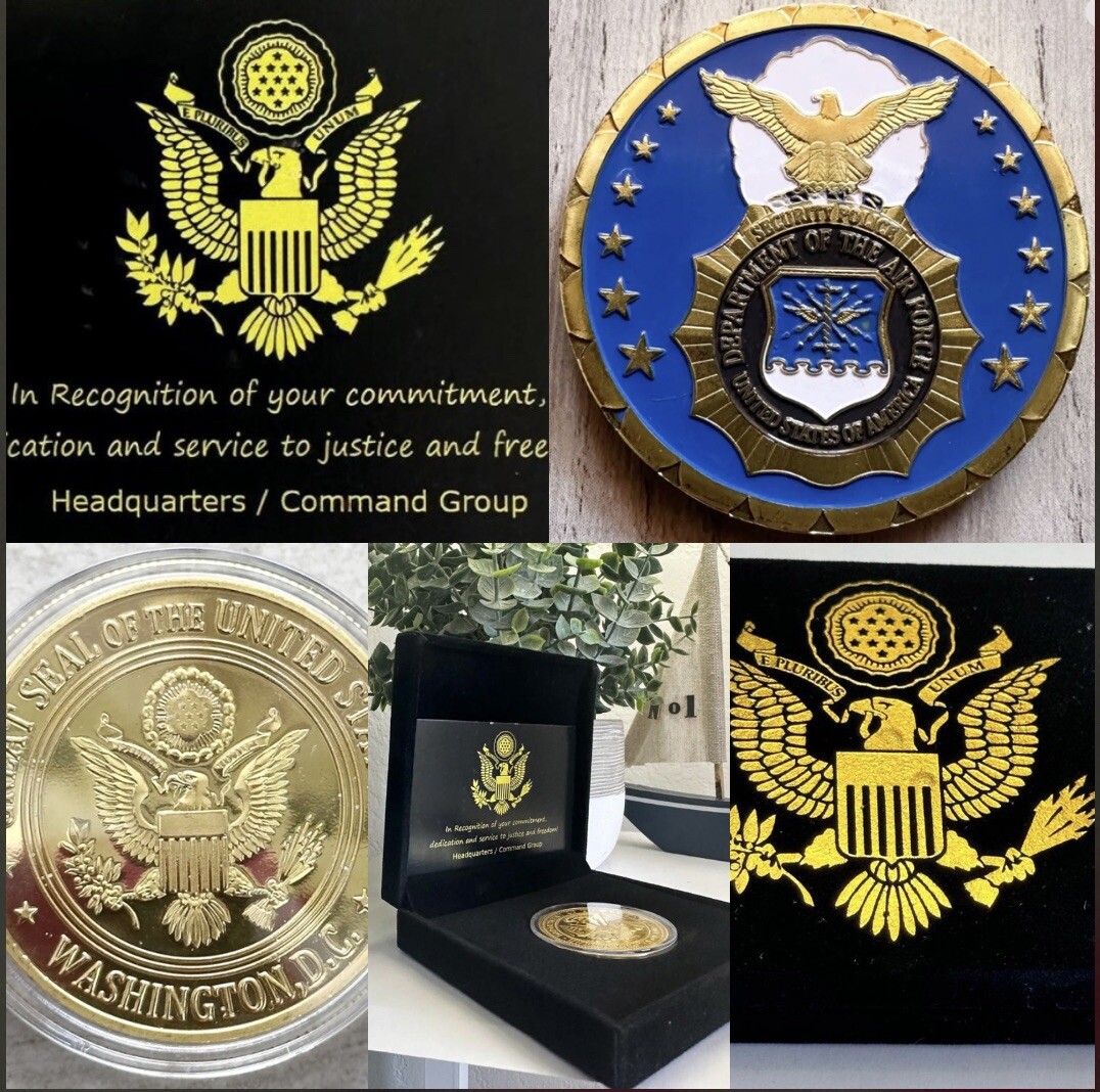 United States Air Force SECURITY POLICE Challenge Coin With Special ...