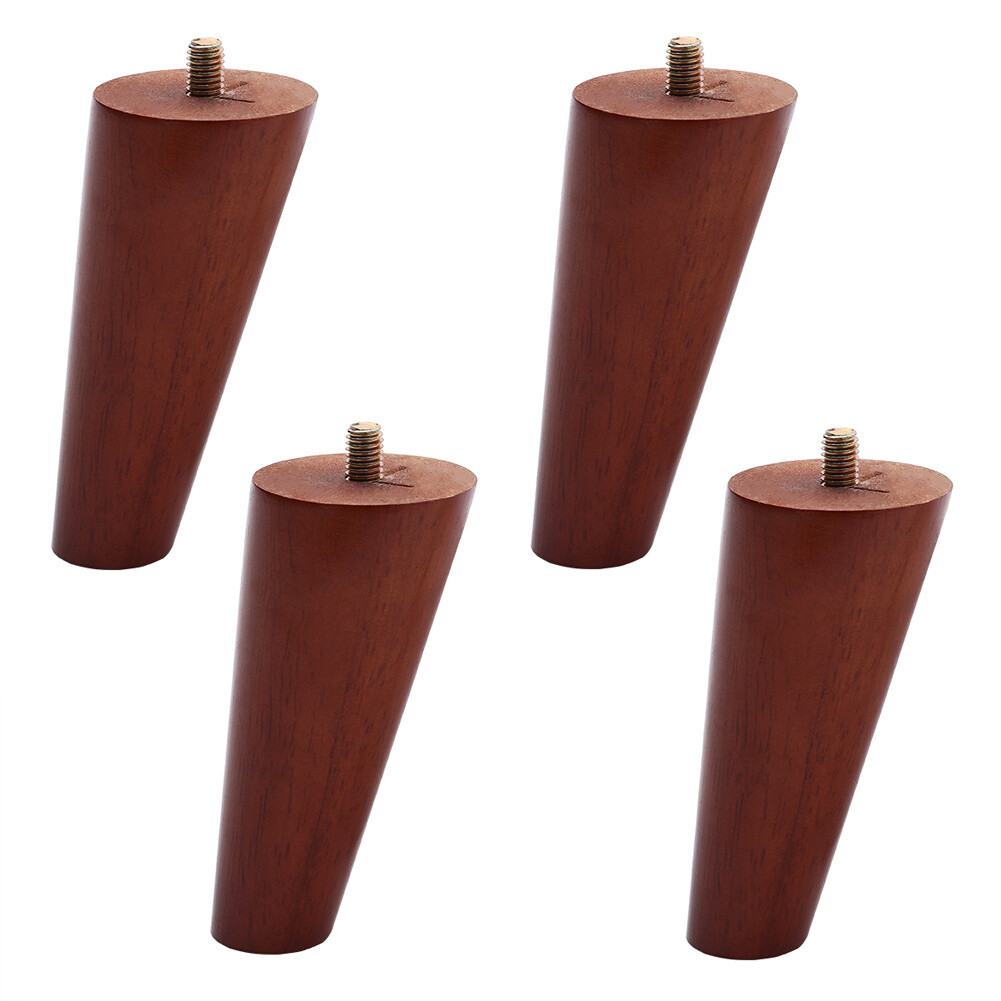 4x Wooden Angled Tapered Furniture Legs Feet For Table Chair Sofa Chest ...