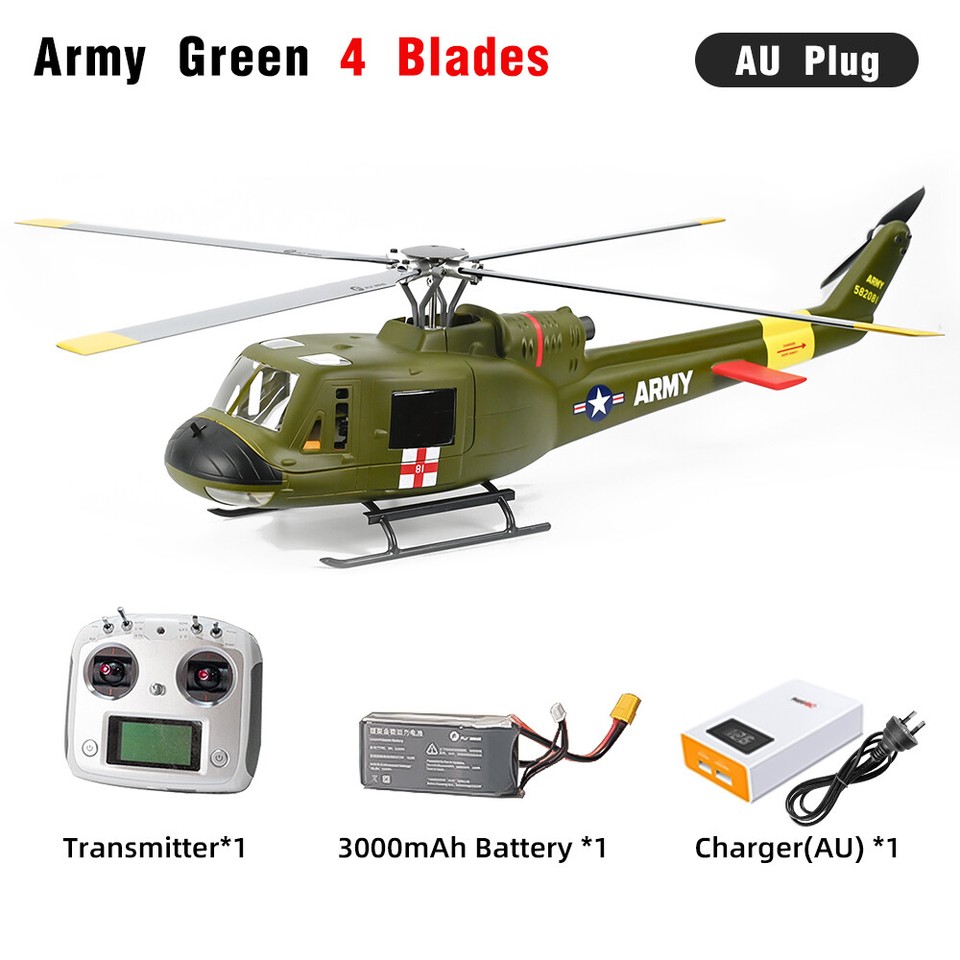 Fly Wing UH-1 V4 10CH M10 GPS 3D Auto Return Hovering RC RTF Helicopter ...