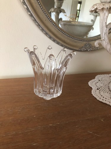 XL Kerzenglas Glasaufsatz Krone Royal KRÖMER Teelicht Kerzenständer ...