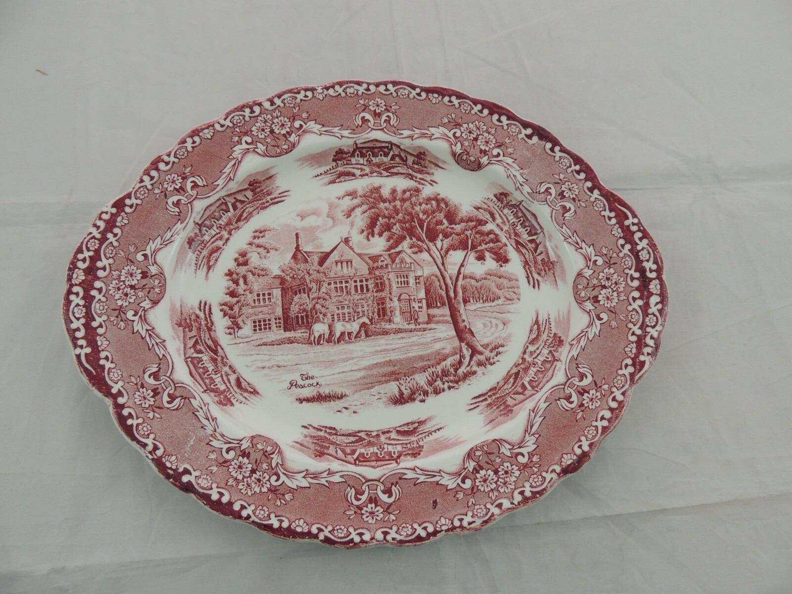 Grindley English Country Inns Pink Serving Platter Vintage ...