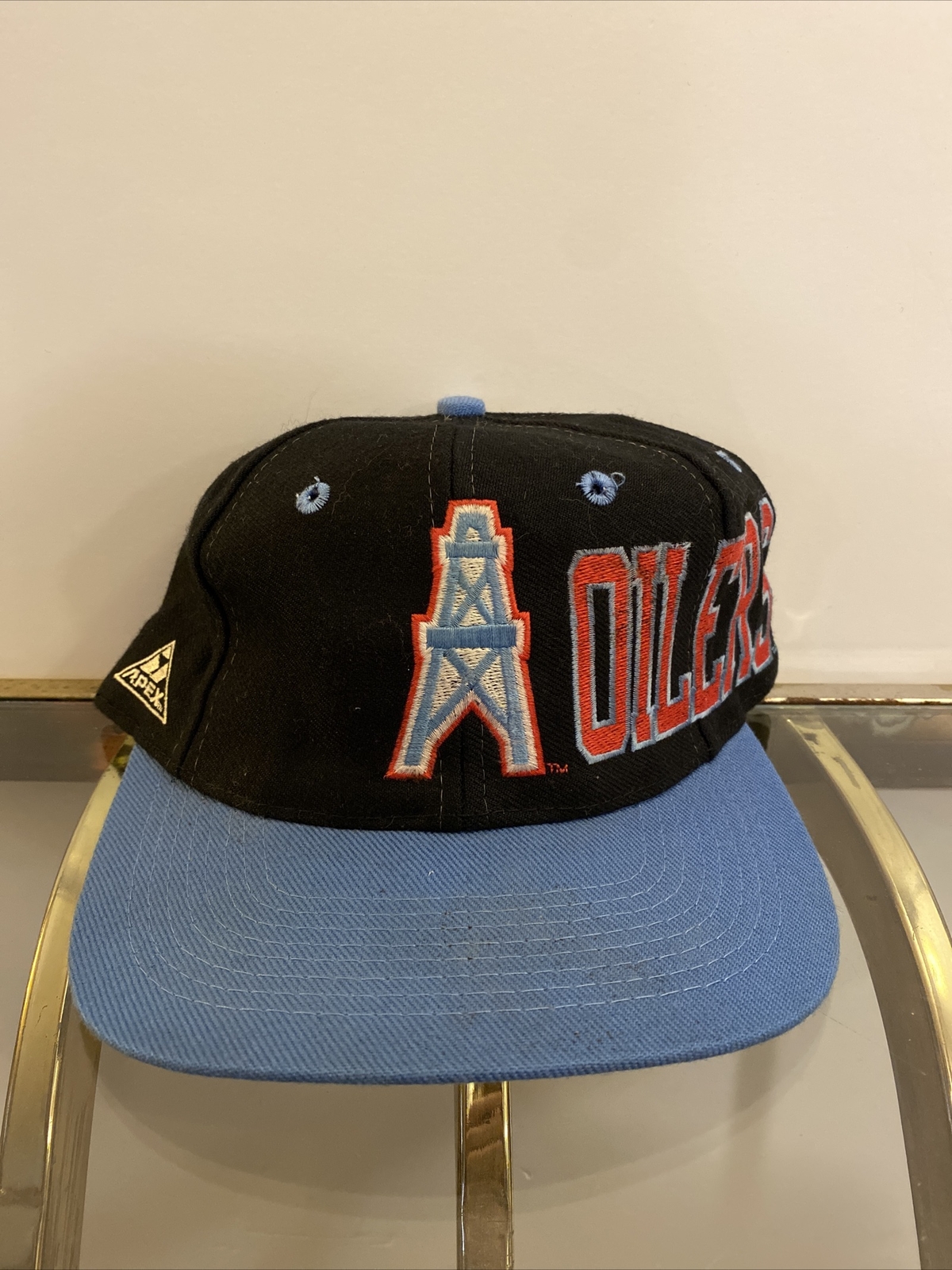 Vintage 90's NFL Houston Oilers Snapback Hat by Apex One | eBay