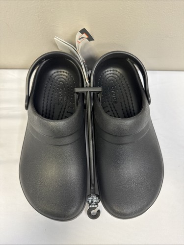 CROCS Black Classic Clogs Mens 7 Womens 9 Iconic Croc Comfort Sandals ...