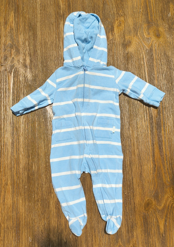 Baby Gap Blue and White Striped One Piece Pajamas Newborn's Size 0-3 ...