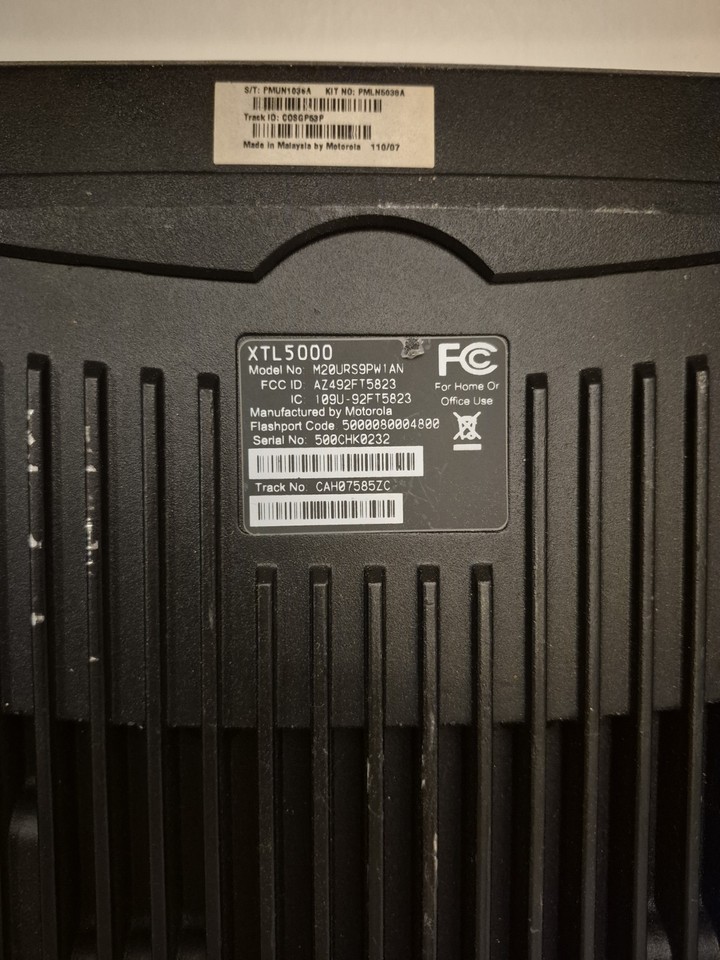 Motorola XTL 5000 Remote 700/800mHz 50watt Digital Radio P25 Phase 1 ...